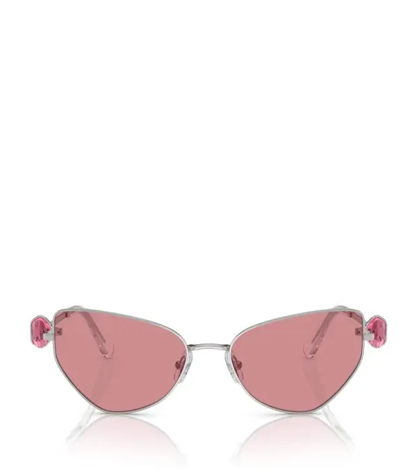 SWAROVSKI Cat Eye Sk7003 Sunglasses - Silver