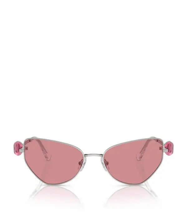SWAROVSKI Cat Eye Sk7003 Sunglasses - Silver