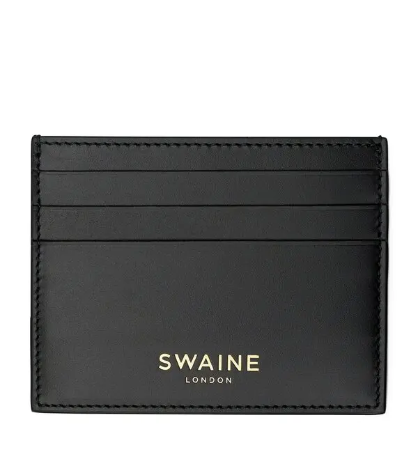 SWAINE Leather Card Holder - Black