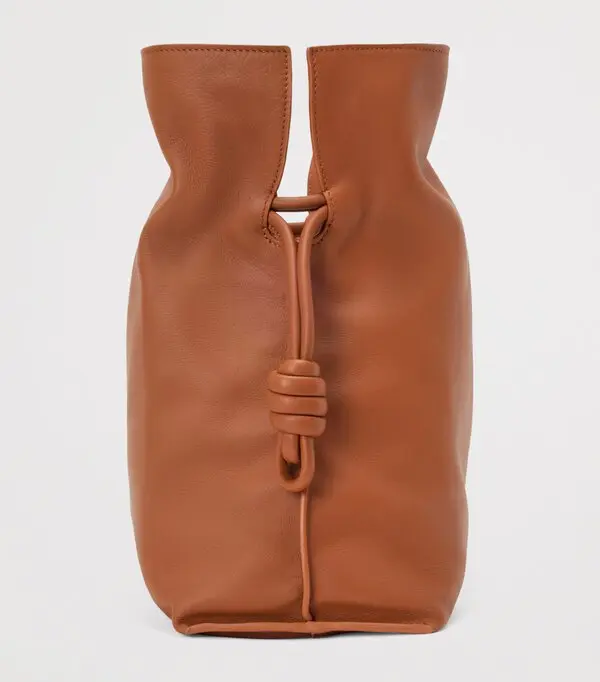 Loewe Large Leather Flamenco Shoulder Bag - Brown