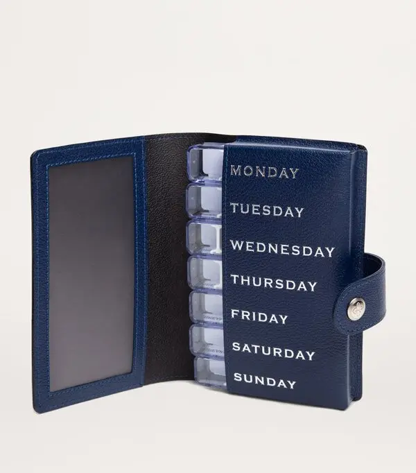 ETTINGER Leather Capra Pill Case - Blue