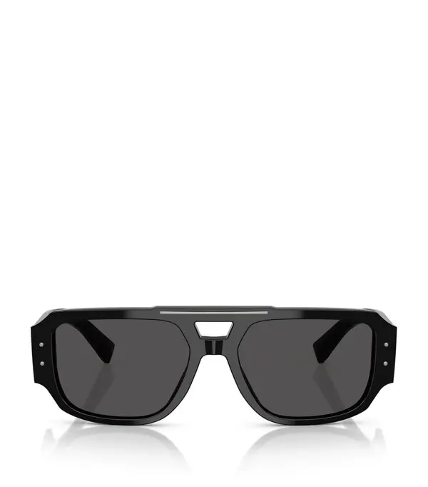 Dolce & Gabbana Acetate Pilot Sunglasses - Black