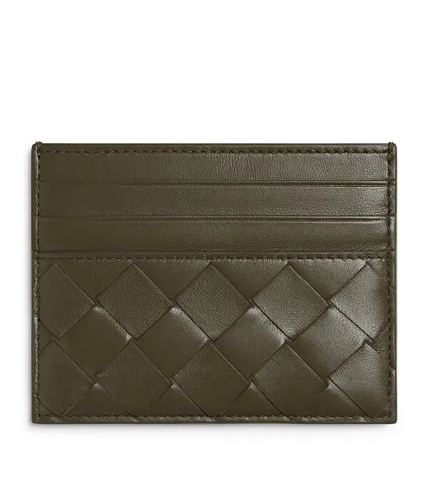 Bottega Veneta Nappa Leather Card Holder - Green