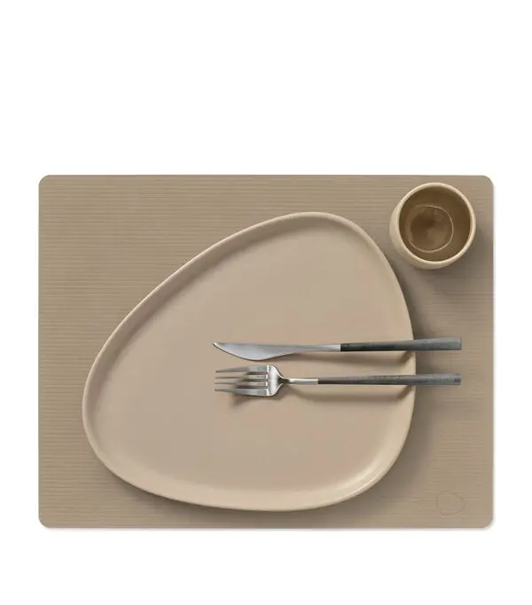 LIND DNA Large Square Corduroy Placemat - Brown