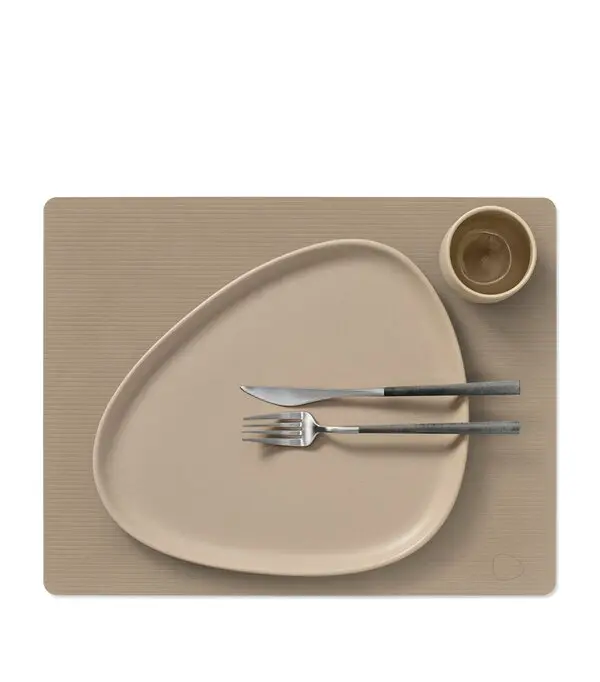 LIND DNA Large Square Corduroy Placemat - Brown
