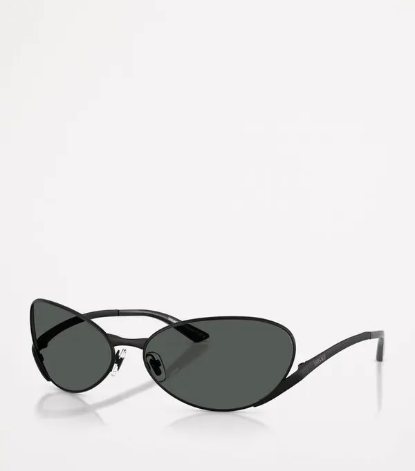 Versace Oval Sunglasses - Black