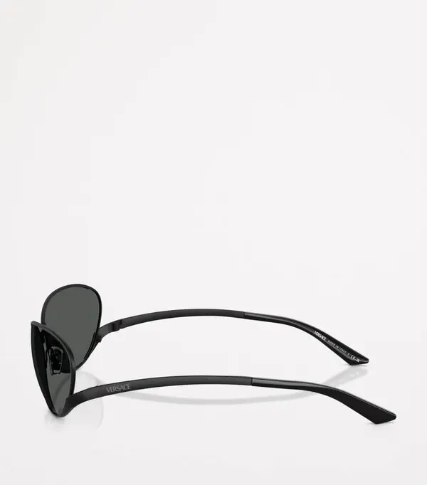 Versace Oval Sunglasses - Black