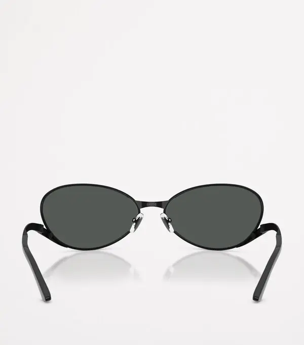 Versace Oval Sunglasses - Black