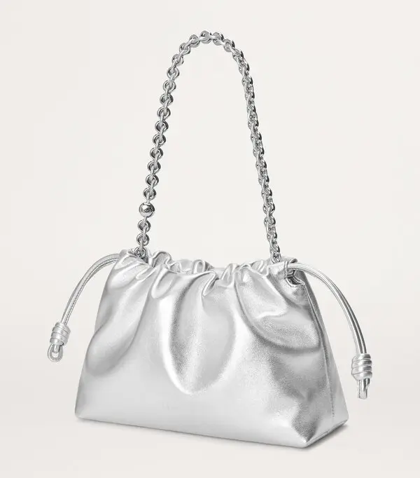 Loewe Medium Flamenco Purse - Silver