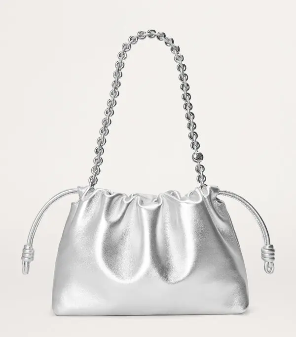 Loewe Medium Flamenco Purse - Silver