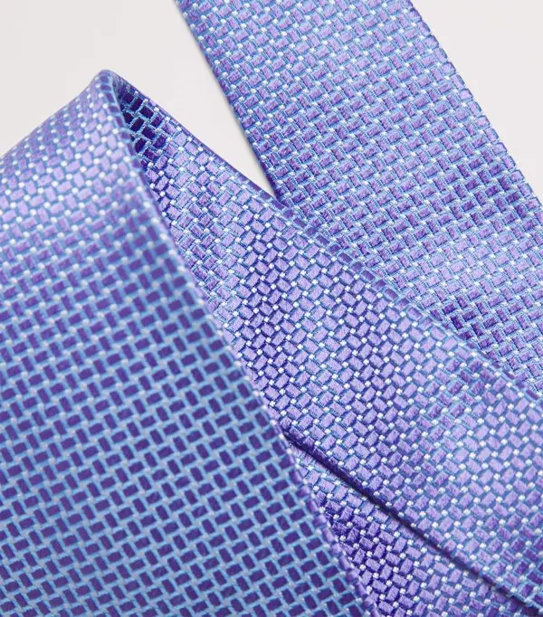 Eton Silk Geometric Neck Tie