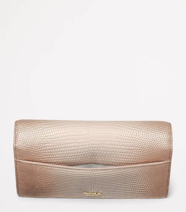 ASPINAL OF LONDON Mayfair Clutch Bag - Neutral