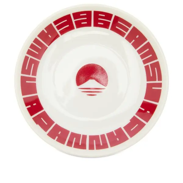 BEAMS Small Dish - White/red