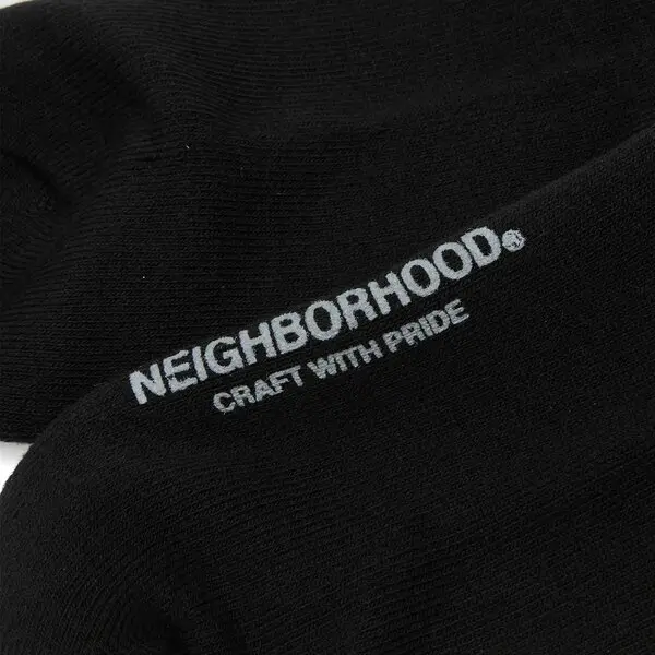 NEIGHBORHOOD Shift Logo Socks - Black