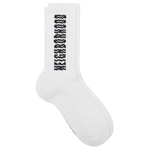 NEIGHBORHOOD Shift Logo Socks - White