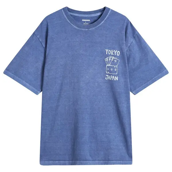 NEIGHBORHOOD Ss-14 Good Luck T-shirt - Navy