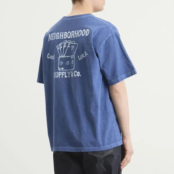 NEIGHBORHOOD Ss-14 Good Luck T-shirt - Navy