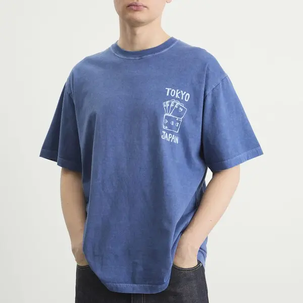 NEIGHBORHOOD Ss-14 Good Luck T-shirt - Navy