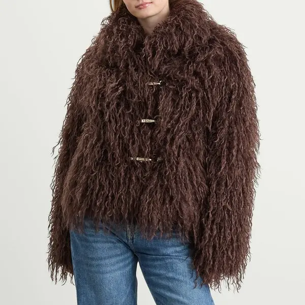 PEACHY DEN Patti Faux Fur Coat