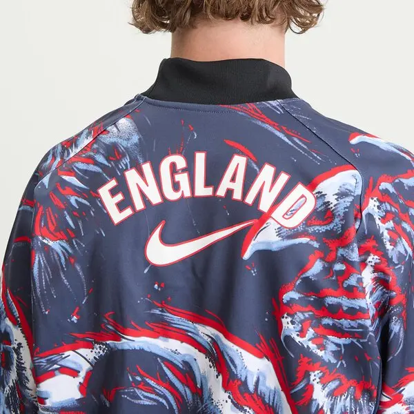 Nike England 2025 Goalkeeper Long Sleeve Shirt - Black/obsidian/white
