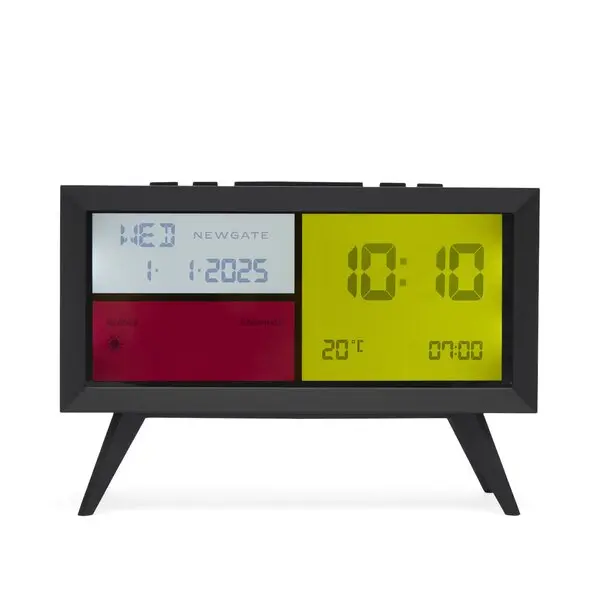 NEWGATE Spectronoma Lcd Alarm Clock - Black