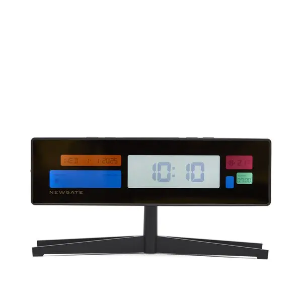 NEWGATE Supergenius Lcd Alarm Clock - Black