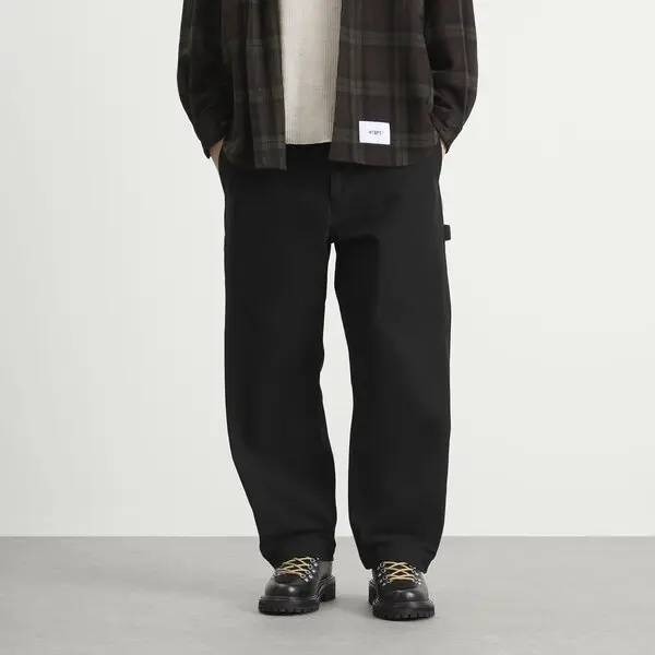 WTAPS Cotton Canvas Carpenter Trousers - Black