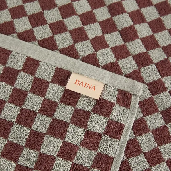 BAINA Beppu Bath Mat - Cement/rhus