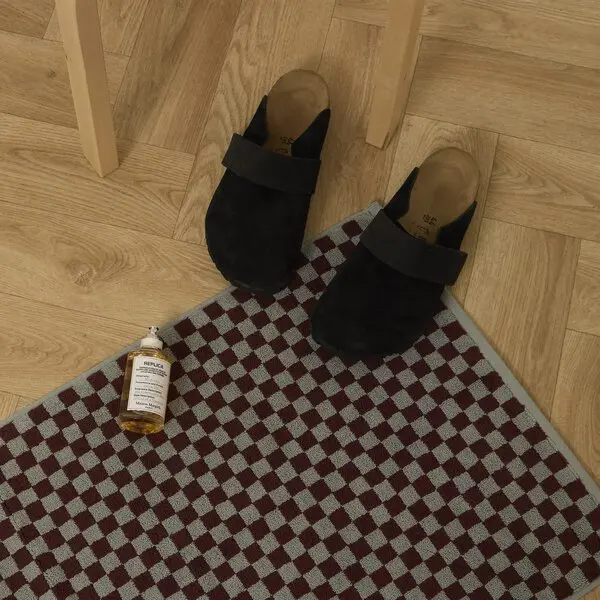BAINA Beppu Bath Mat - Cement/rhus