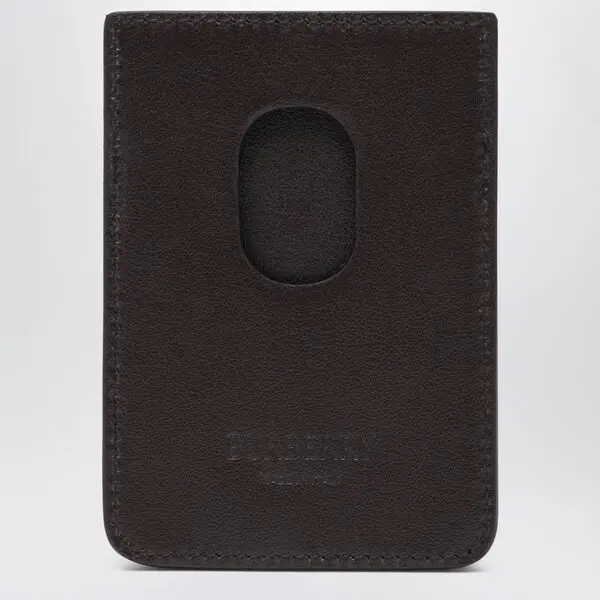 Burberry Pop Magnetic Card Holder With Check Pattern