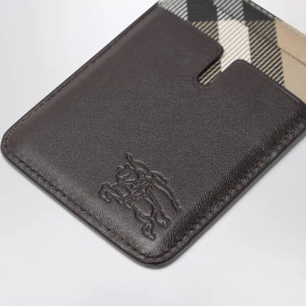 Burberry Pop Magnetic Card Holder With Check Pattern