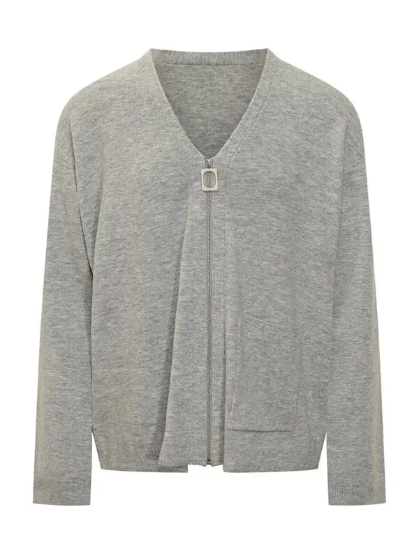 JW Anderson Cardigan With Zip J.w Anderson - Grey