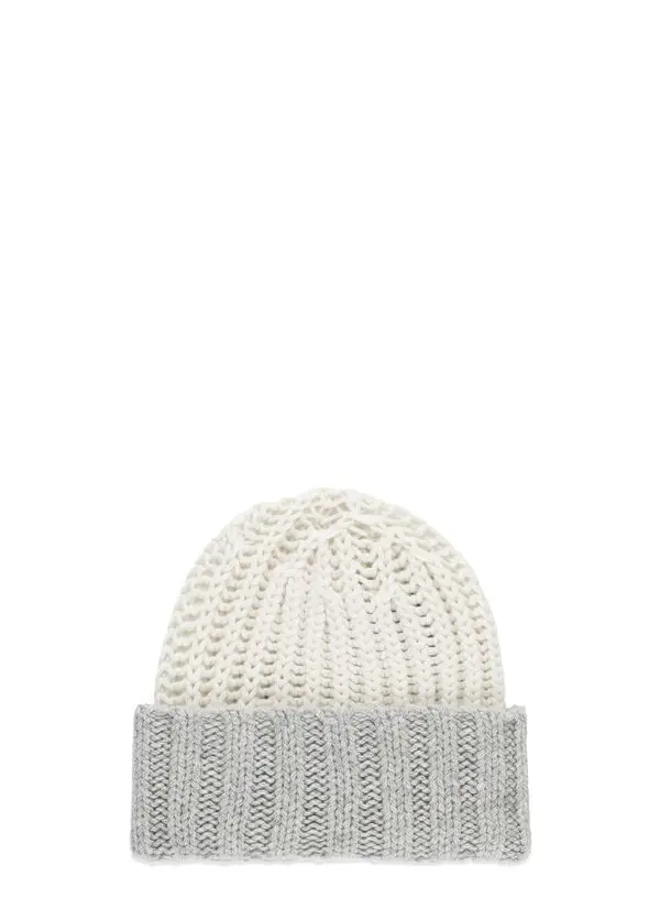 BARNA CASHMERE Cashmere Beanie - Grey