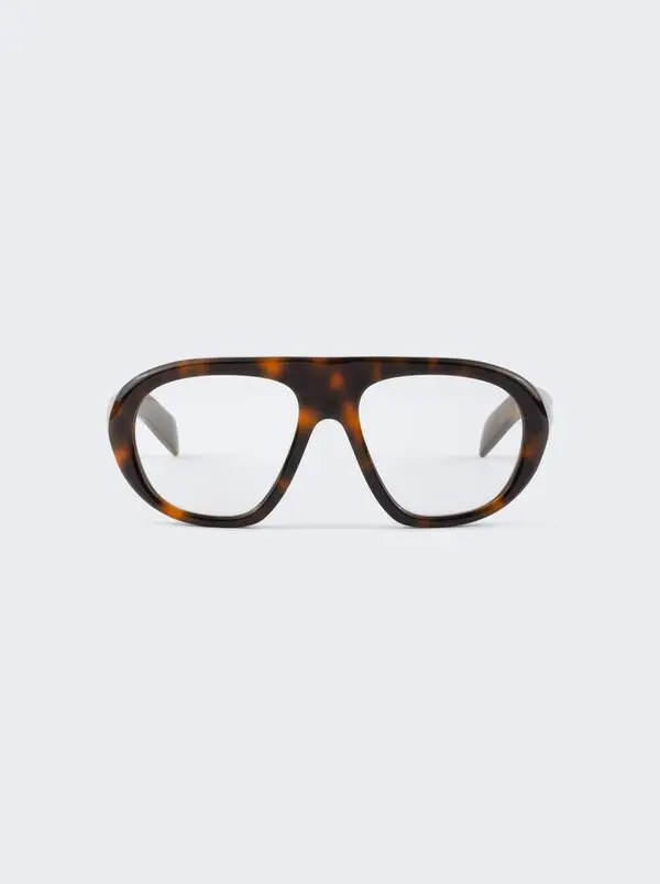 Prada Pillow Glasses Juniper Tortoise - A