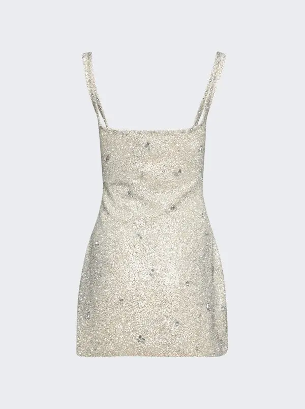 CLIO PEPPIATT Pamela Mini Dress - Silver
