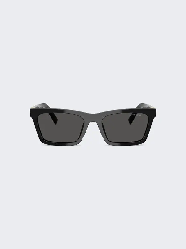 Miu Miu Rectangular Sunglasses - Black