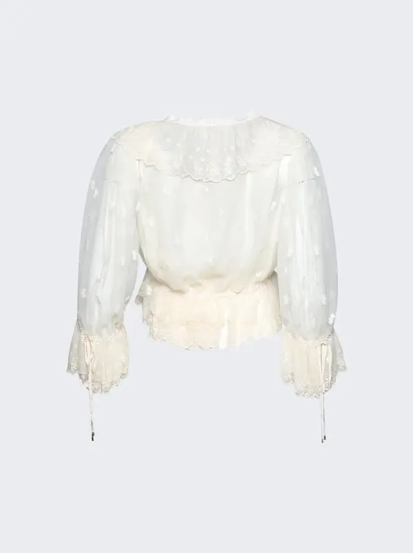 CHLOÃ© V-neck Ruffle Top