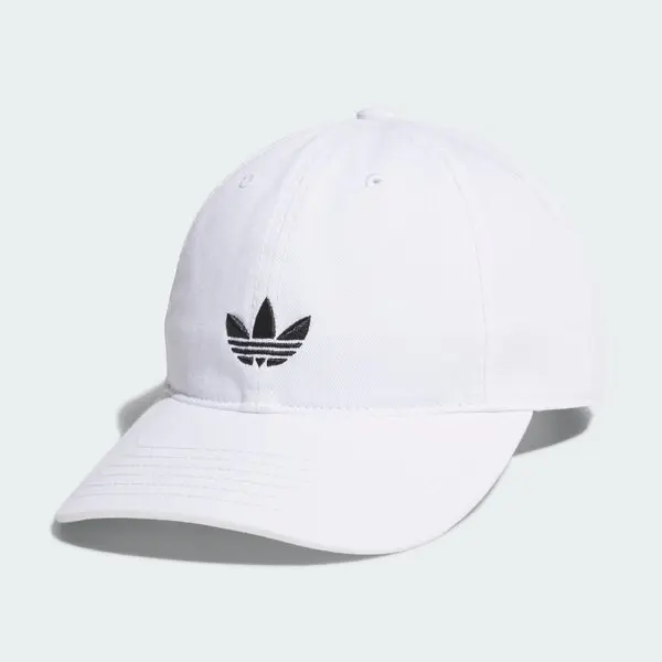 Adidas Relaxed Trefoil Strapback Cap - White / Black