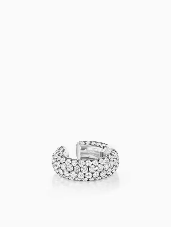 BRIONY RAYMOND Sloan Pavé Diamond Ear Cuff - 18 Karat White Gold