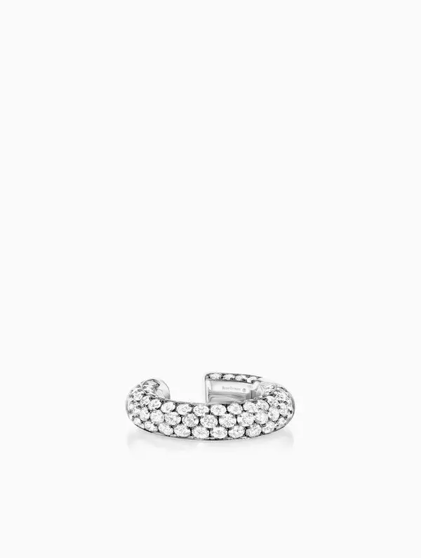 BRIONY RAYMOND Slim Shadow Sloan Diamond Ear Cuff - 18 Karat White Gold