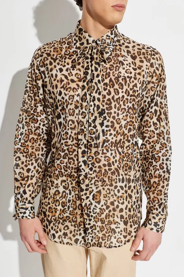 Dsquared2 Shirt With Animal Motif - Brown