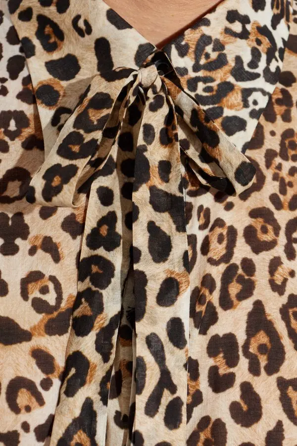 Dsquared2 Shirt With Animal Motif - Brown