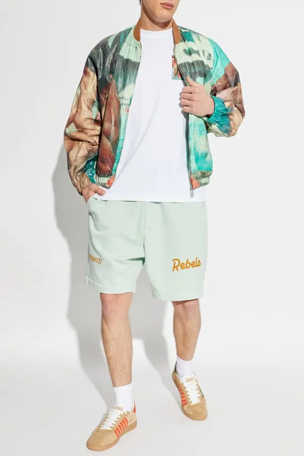 Dsquared2 Shorts With Embroidered Logo - Green
