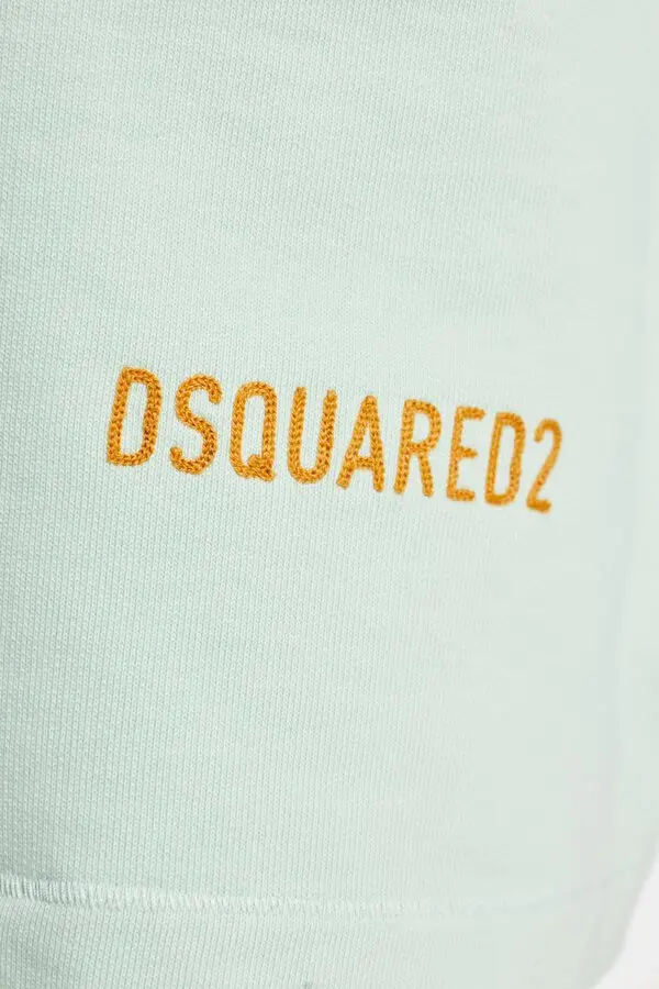 Dsquared2 Shorts With Embroidered Logo - Green