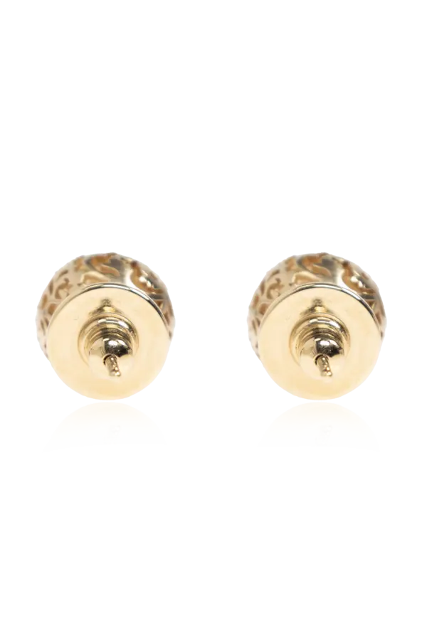 JIMMY CHOO Earrings With Logo - Gold