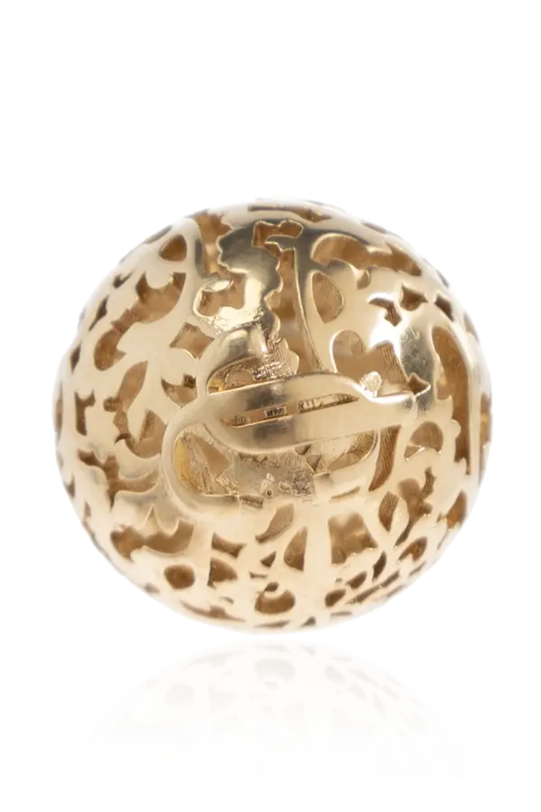 JIMMY CHOO Earrings With Logo - Gold