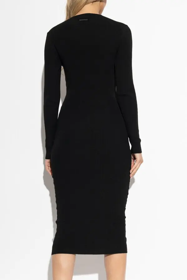 Fear Of God Fitted Midi Dress - Black