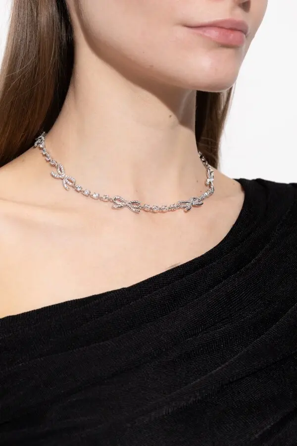 SELF-PORTRAIT Necklace With Shimmering Crystals