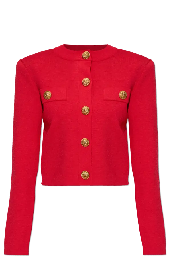 Balmain Cardigan With Shoulder Pads