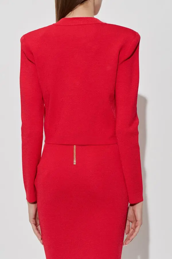 Balmain Cardigan With Shoulder Pads